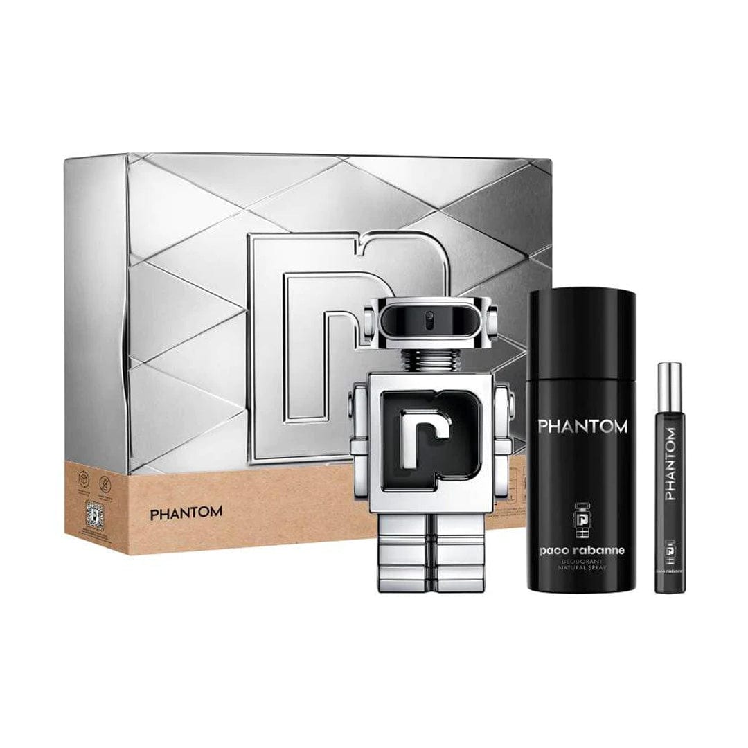 Paco Rabanne Phatom Set EDT 100 ML + Deo 150 ML + EDT 10 ML (H) – Elite ...